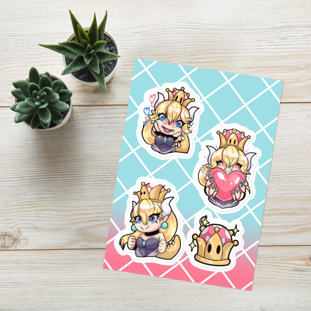 Bowsette Sticker Sheet - Etsy