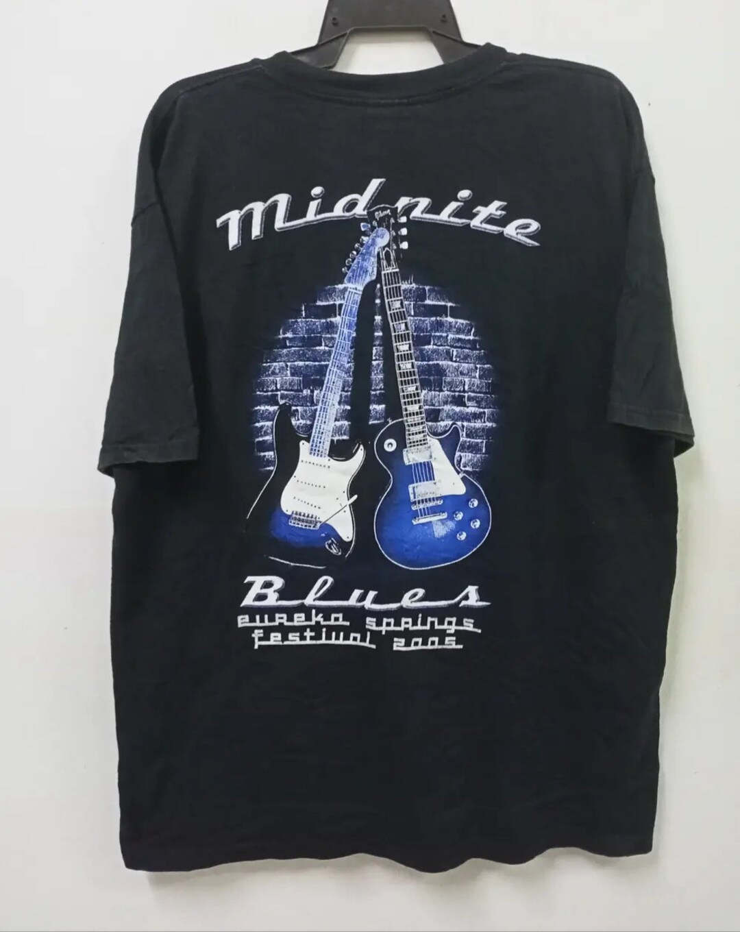 Vintage Midnite Blues Eureko Springs Festival T Shirt Music Band Guitar ...