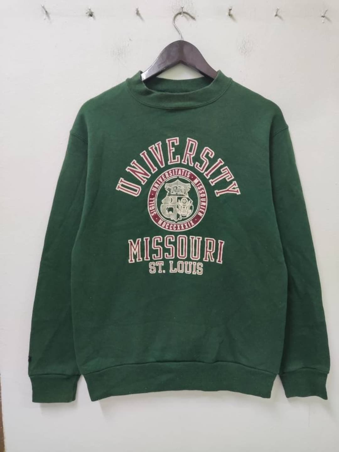 Vintage 90s University of Missouri Sweatshirt Missouri Crewneck ...