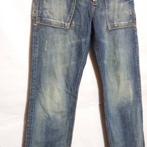 Japanese Brand BACK NUMBER Jeans Back Number Light Wash Back Number Men ...