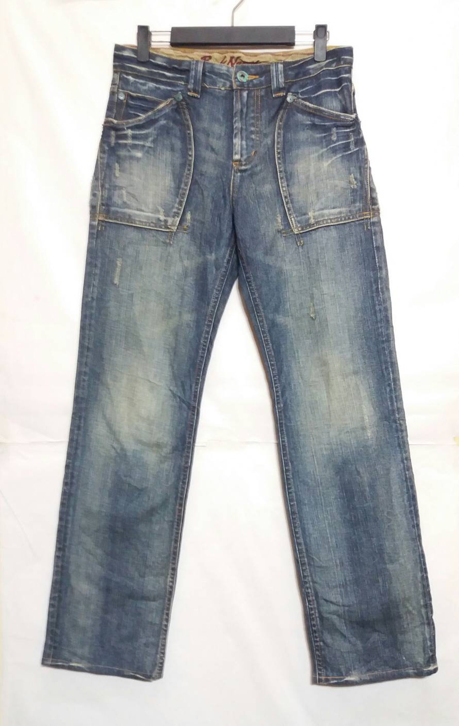 Japanese Brand BACK NUMBER Jeans Back Number Light Wash Back Number Men ...