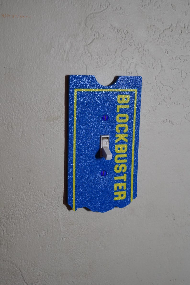 Blockbuster Ticket Stub Light Switch Cover - Etsy