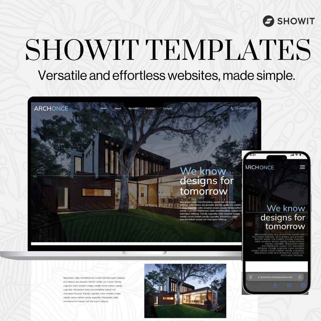 Showit Website Template, Modern Showit Website Template for Small ...