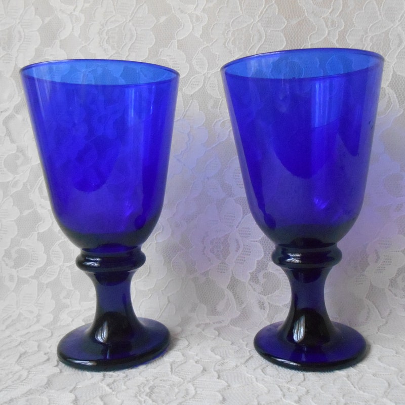 Blue Glassware - Etsy