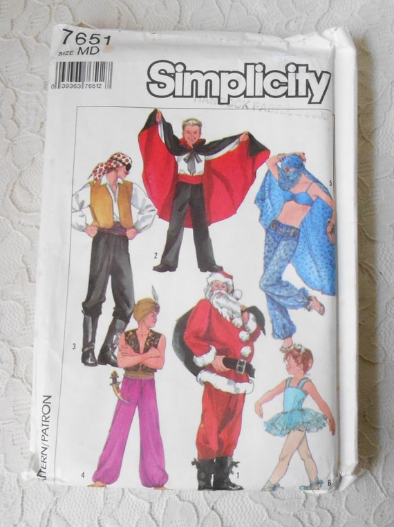 Simplicity 7651 Sewing Pattern Unisex Costumes Vampire - Etsy