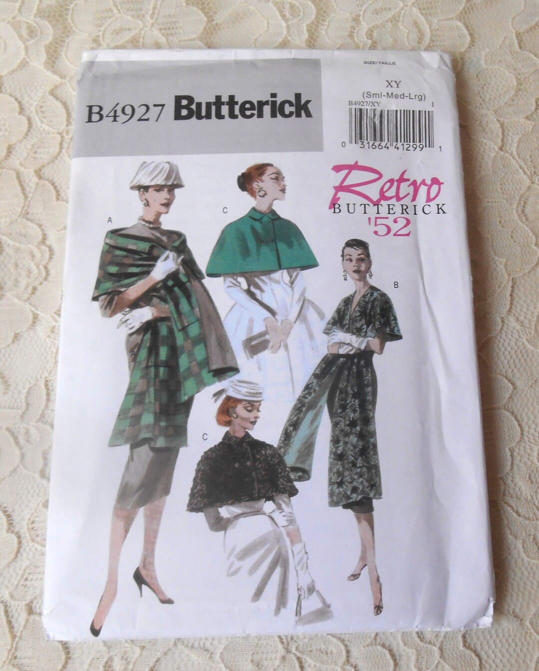 Butterick 4927 Sewing Pattern Women's Wraps and Capelets With ...