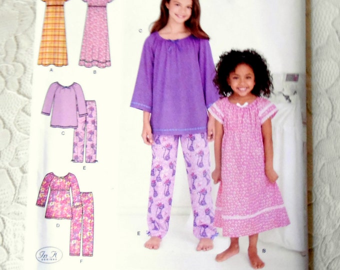 Simplicity 1722 Sewing Pattern Nightgown Pajamas Tops Bottoms Shorts ...