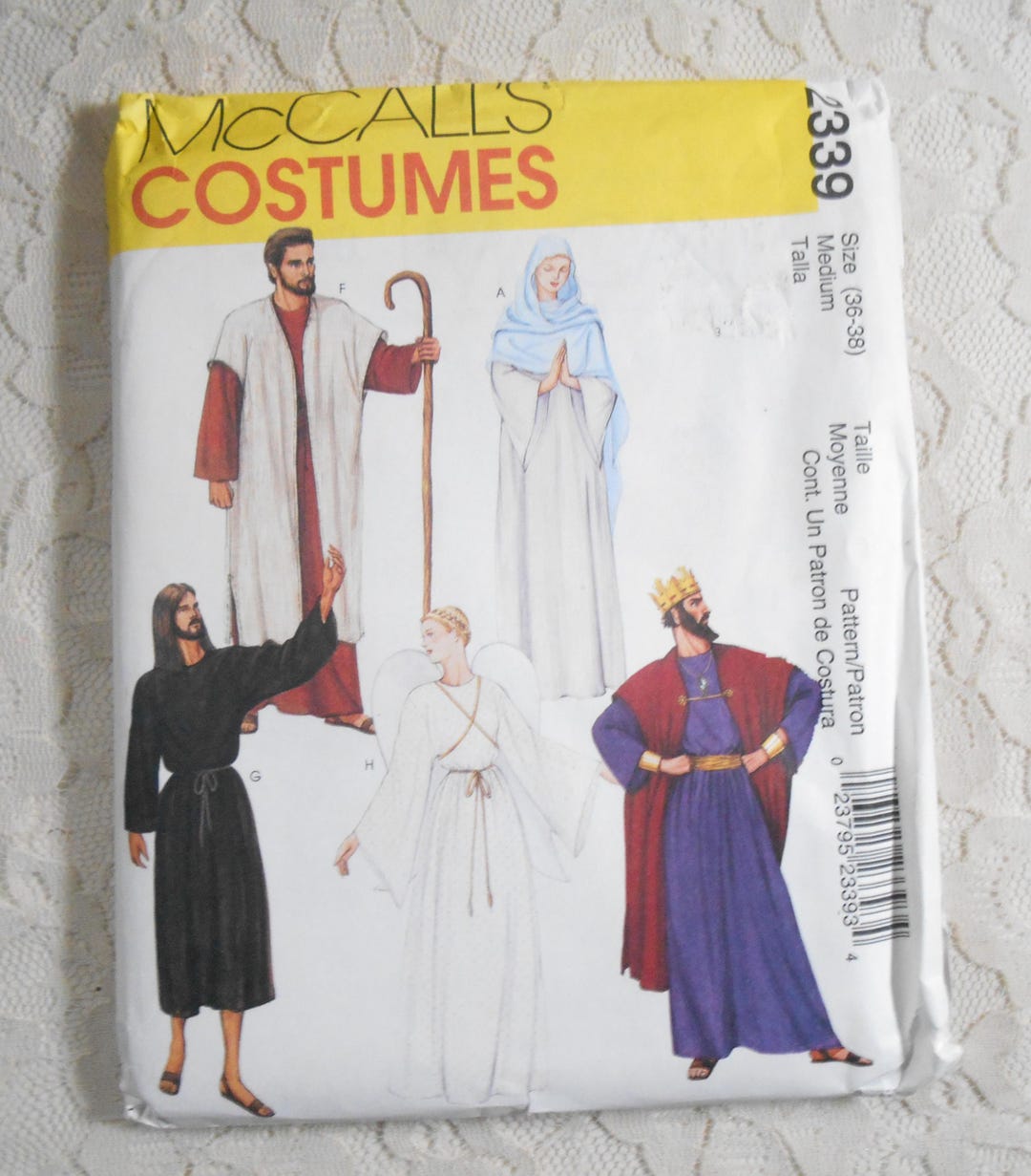 Mccalls 2339 Sewing Pattern Costumes Nativity, Bible, Christmas Wise ...