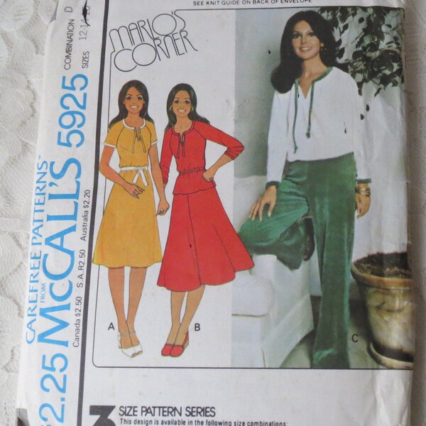 Marlo Thomas Pattern - Etsy