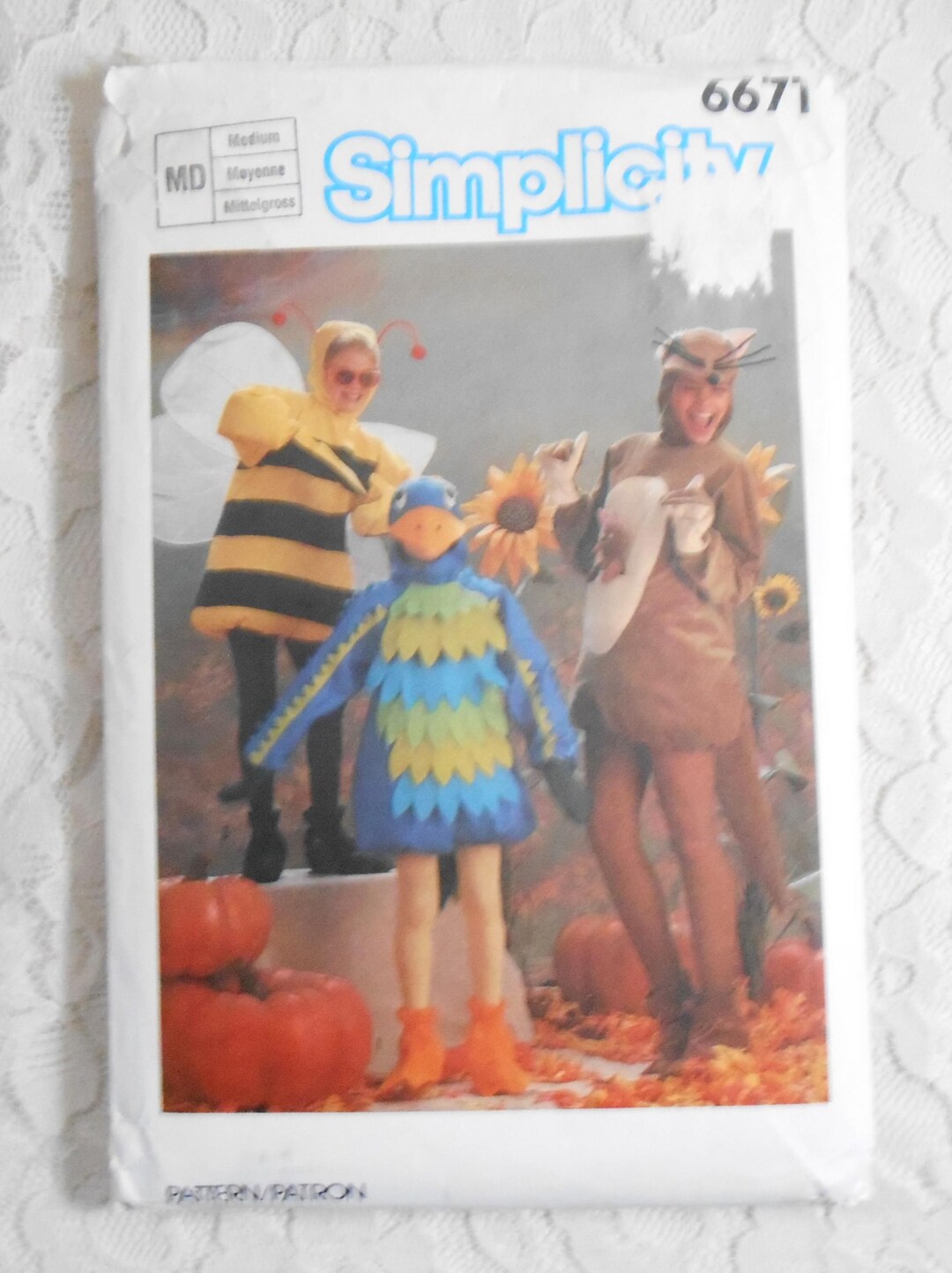 Simplicity 6671 Costume Sewing Pattern Bee, Bird and Kangaroo All Sizes ...