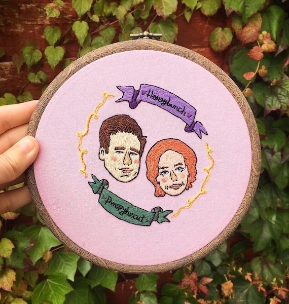 dana scully embroidery The X Files Embroidery Art & Collectibles etna ...