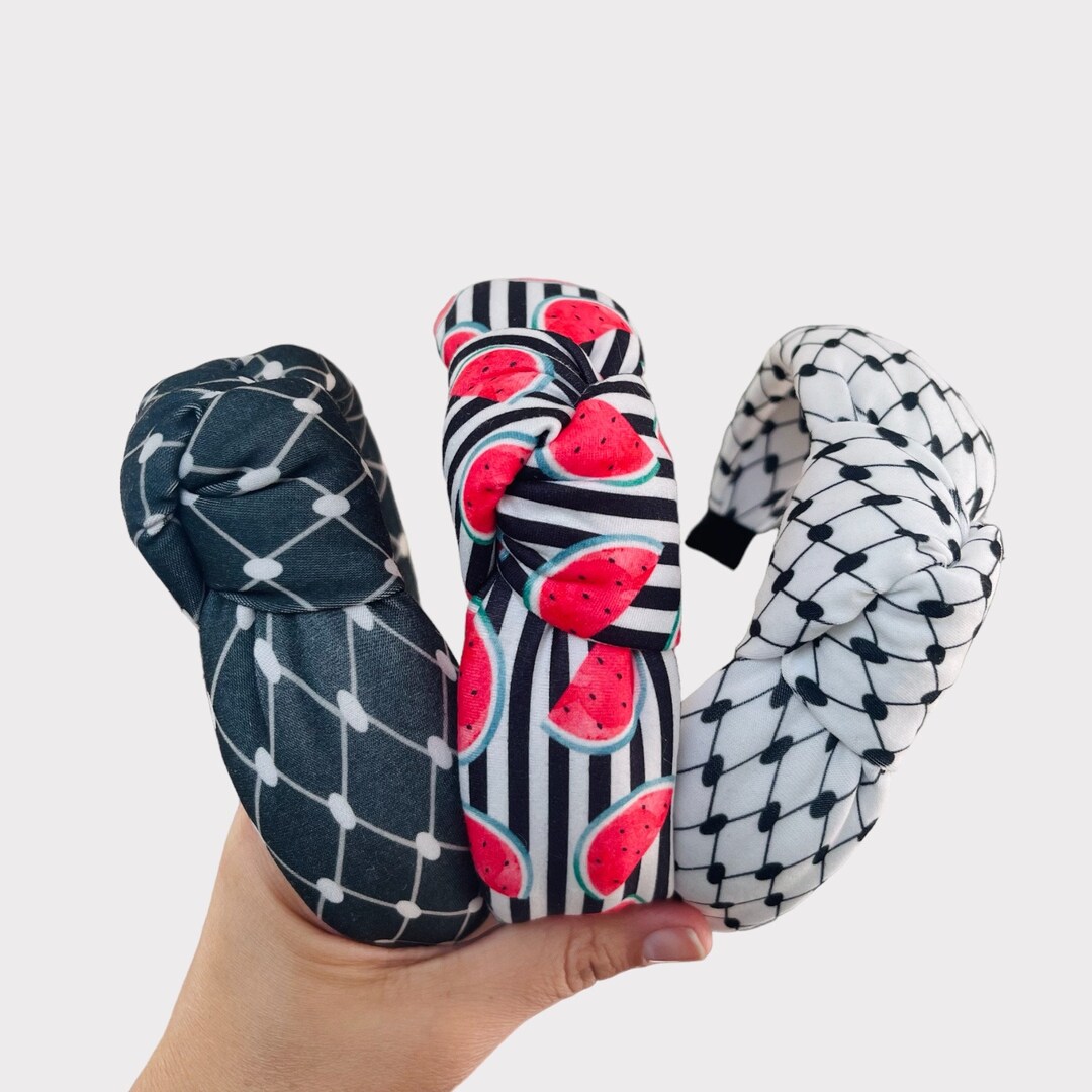 Kufiya Headband, Palestine Headband, Knot Headband, Girl Headband ...
