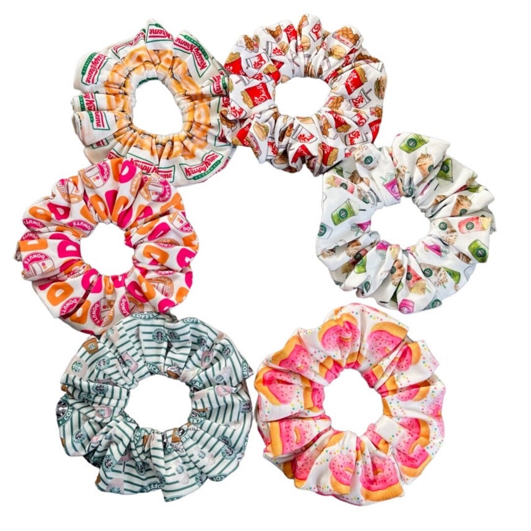 Drink Scrunchie Hair Ties Coffee Scrunchie Starbucks - Etsy