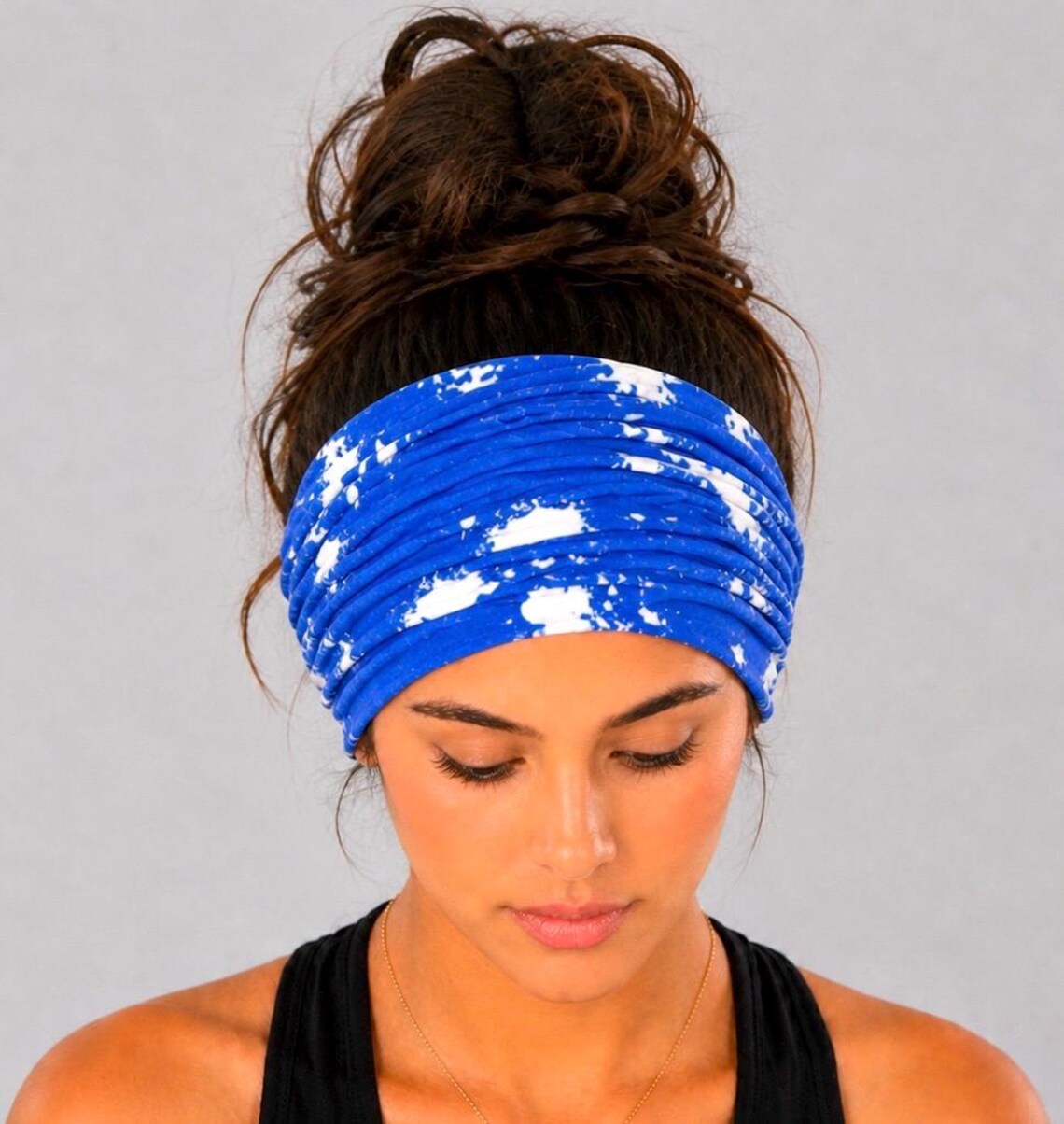 Scrunch Headband, Extra Wide Headband, Turban Jersey Headband, Wide ...