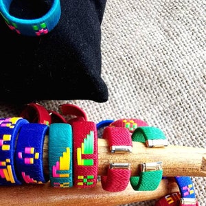 Woven Cotton Rings for Kids - Boho Chic Adjustable Jewellery - Lot of 5 ...
