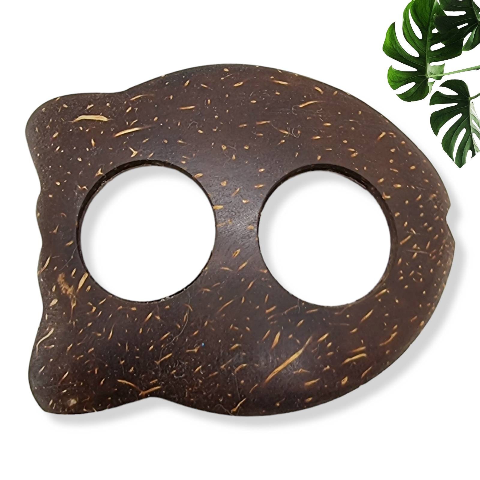 Coconut Shell Sarong Clip Scarf Holder Round Flower Heart - Etsy UK