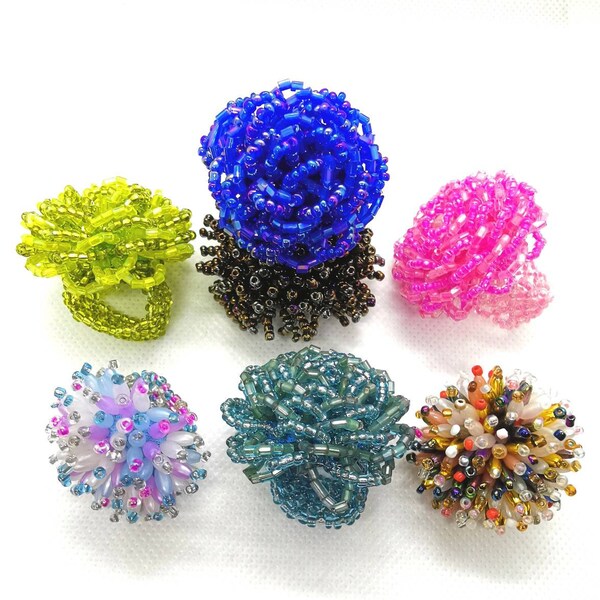 Seed Bead Ring - Etsy