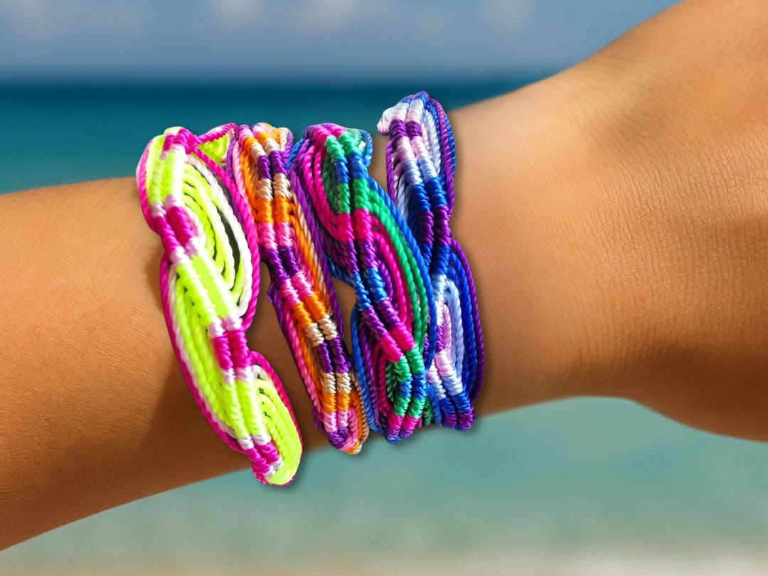 Peruvian Friendship Bracelets Bulk Set – 6/12/24 Handmade Zig‑zag Woven ...