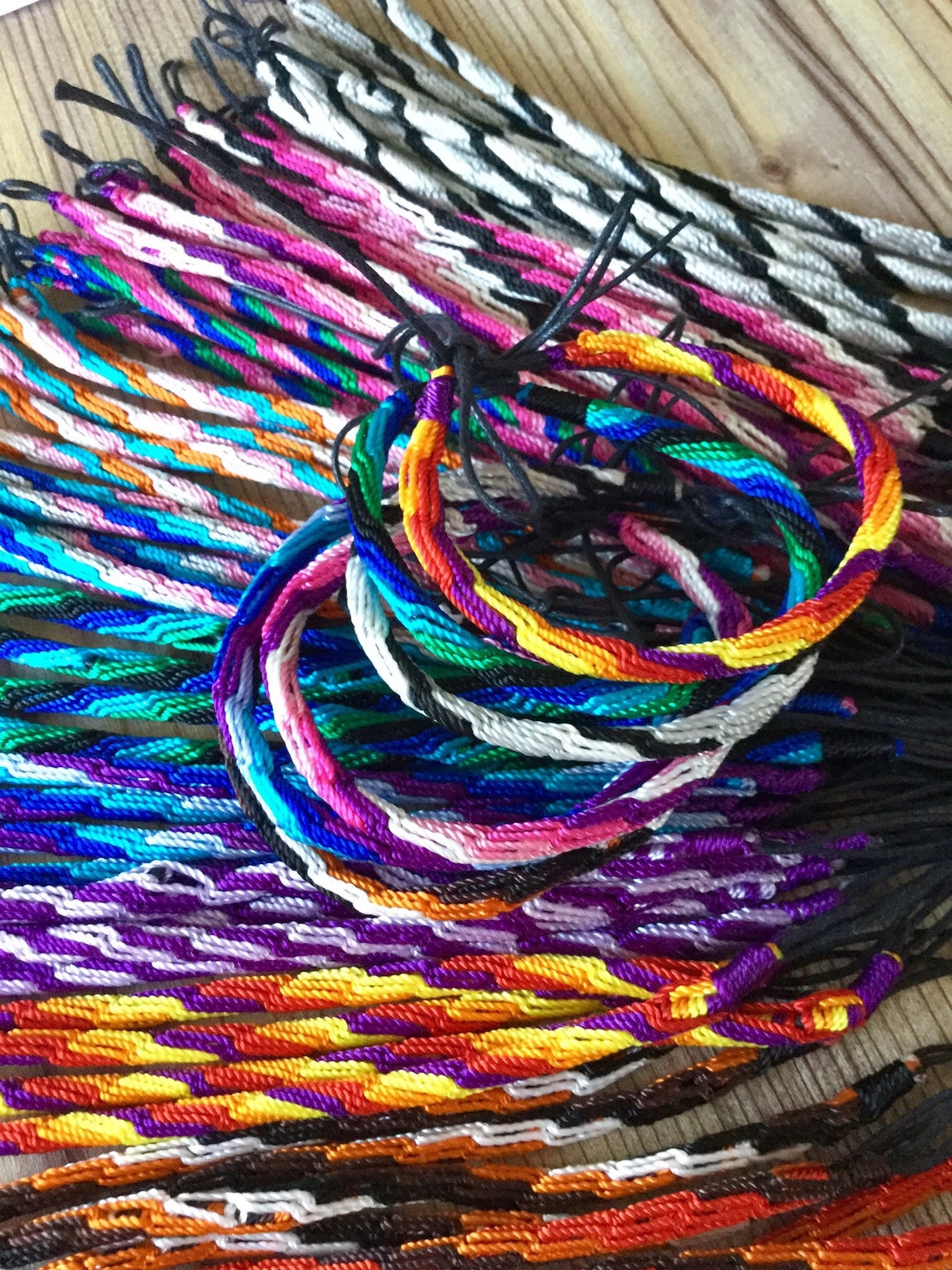 Woven Friendship Bracelets Round Design Best Friend Gift - Etsy UK