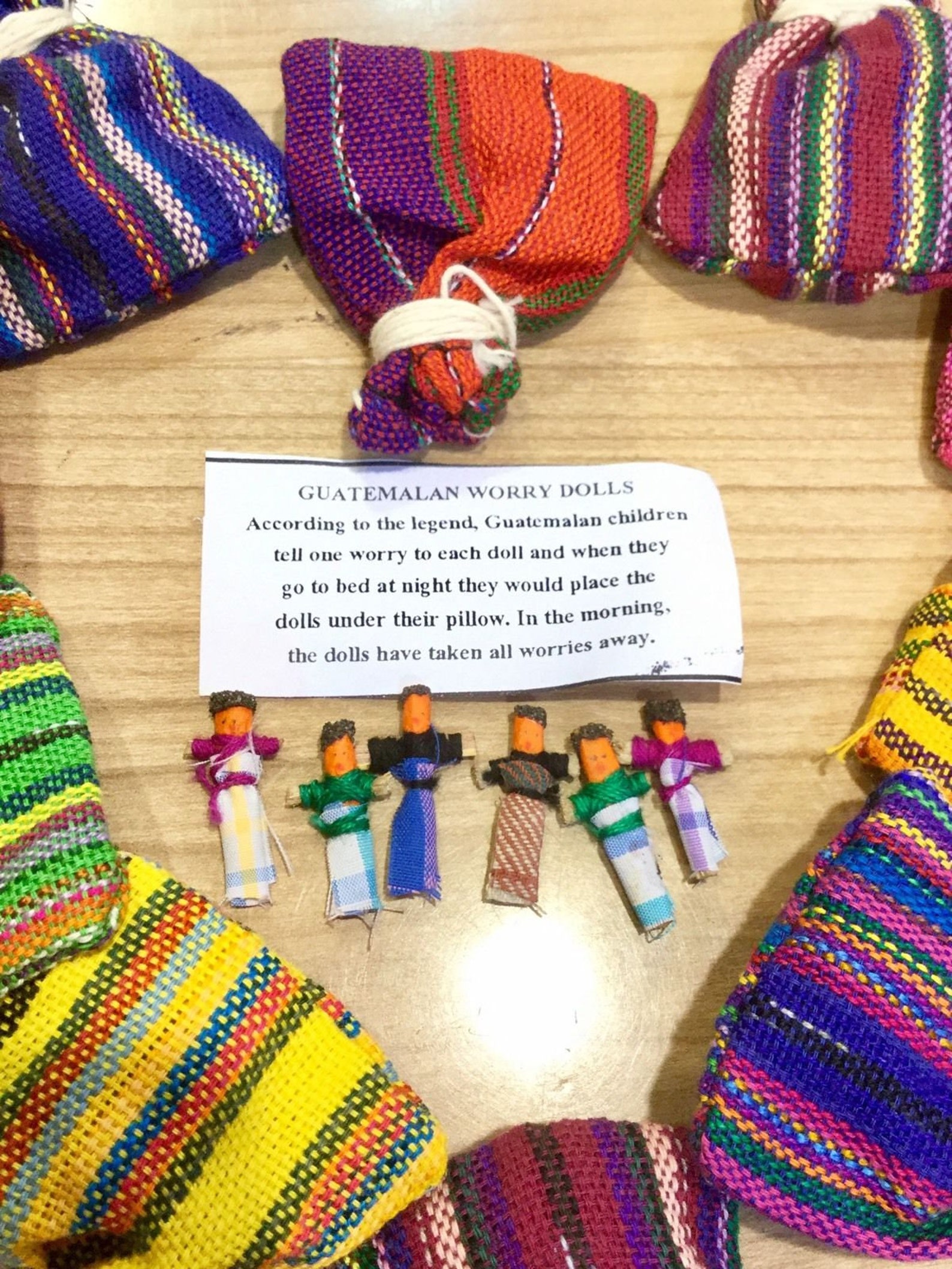 Bulk Worry Dolls Lot of 100 Pouches 6 Miniature Dolls in 1 - Etsy UK