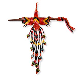 Wooden Hair Pin Barrette | Hummingbird Hair Barrette | Beaded Hair Clip ...