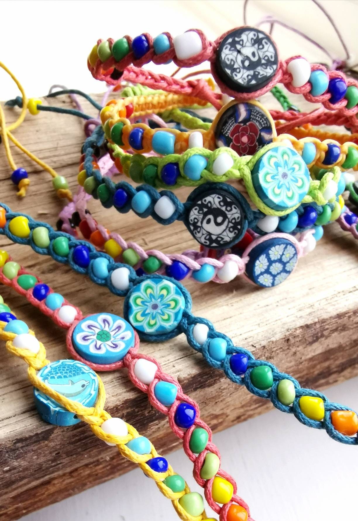 Beaded Friendship Bracelet Anklet Multi Colour Beaded | Etsy