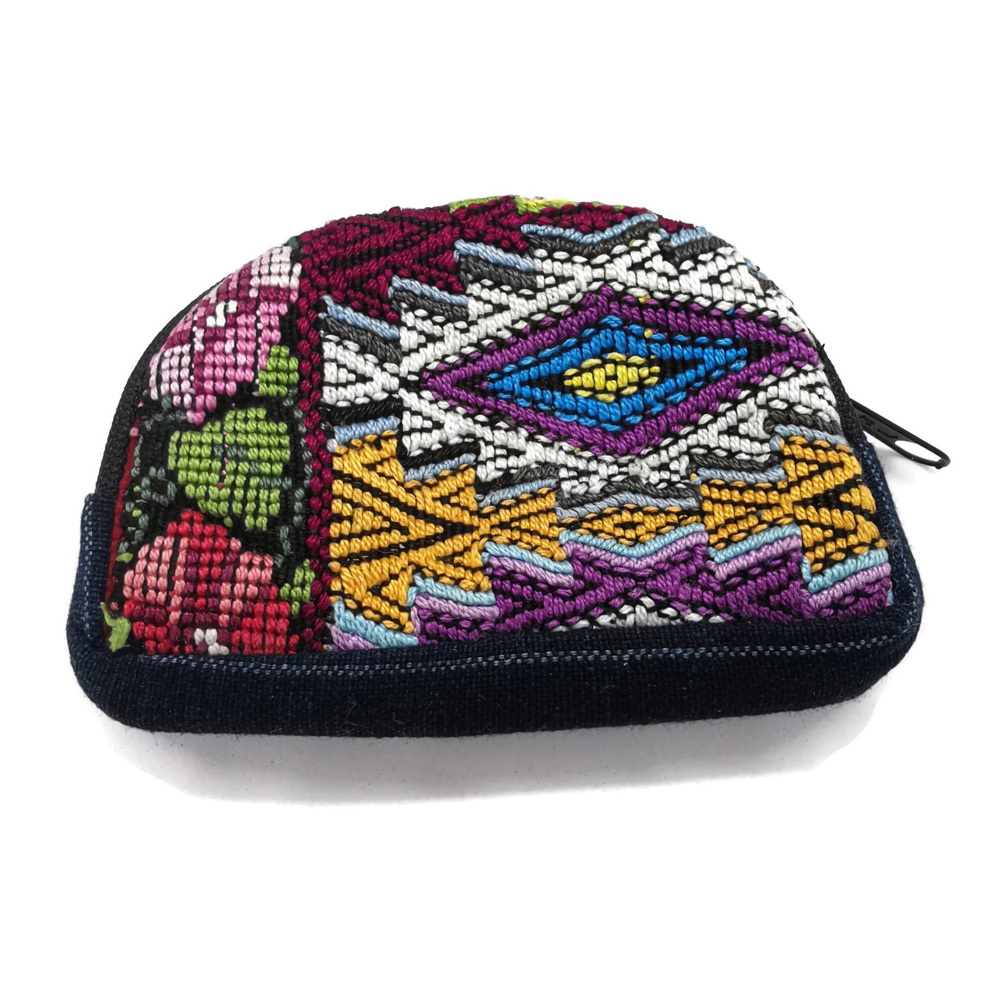Handmade Half Moon Purse Hand Embroidered Coin Purse Floral - Etsy