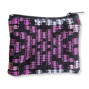 Guatemalan Coin Purse- Huipil Mayan Purse- Embroidered Zippered Pouch ...