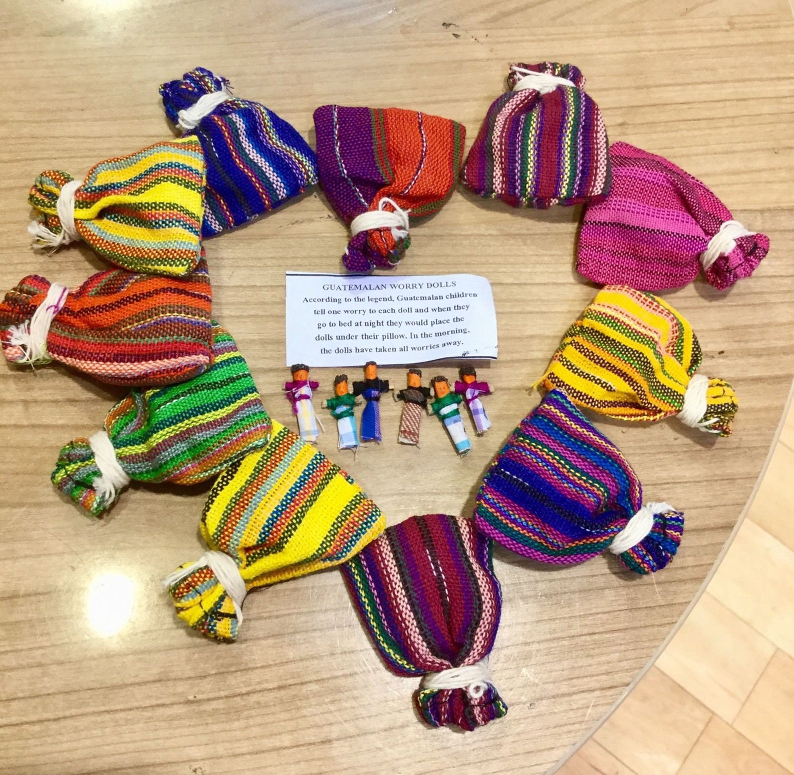 Bulk Worry Dolls Lot of 100 Pouches 6 Miniature Dolls in 1 - Etsy UK