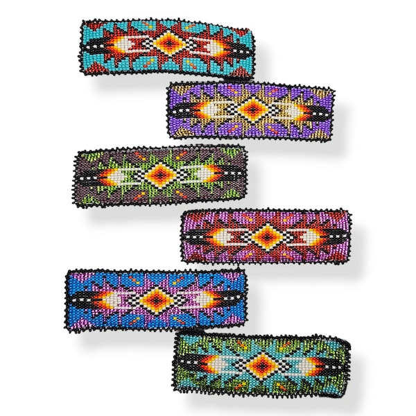 Beaded Hair Barrette - Etsy