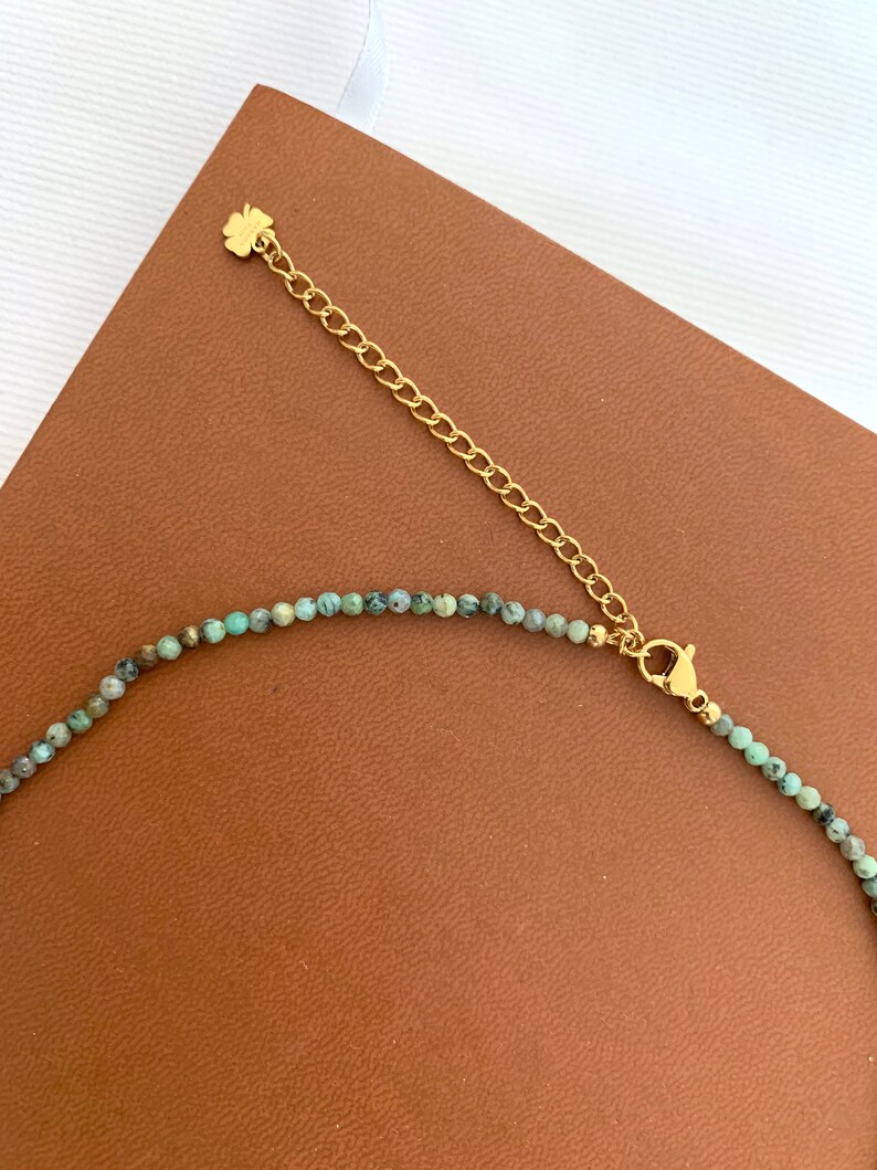 Collier pierre naturelle Turquoise d'Afrique / Collier - Etsy France