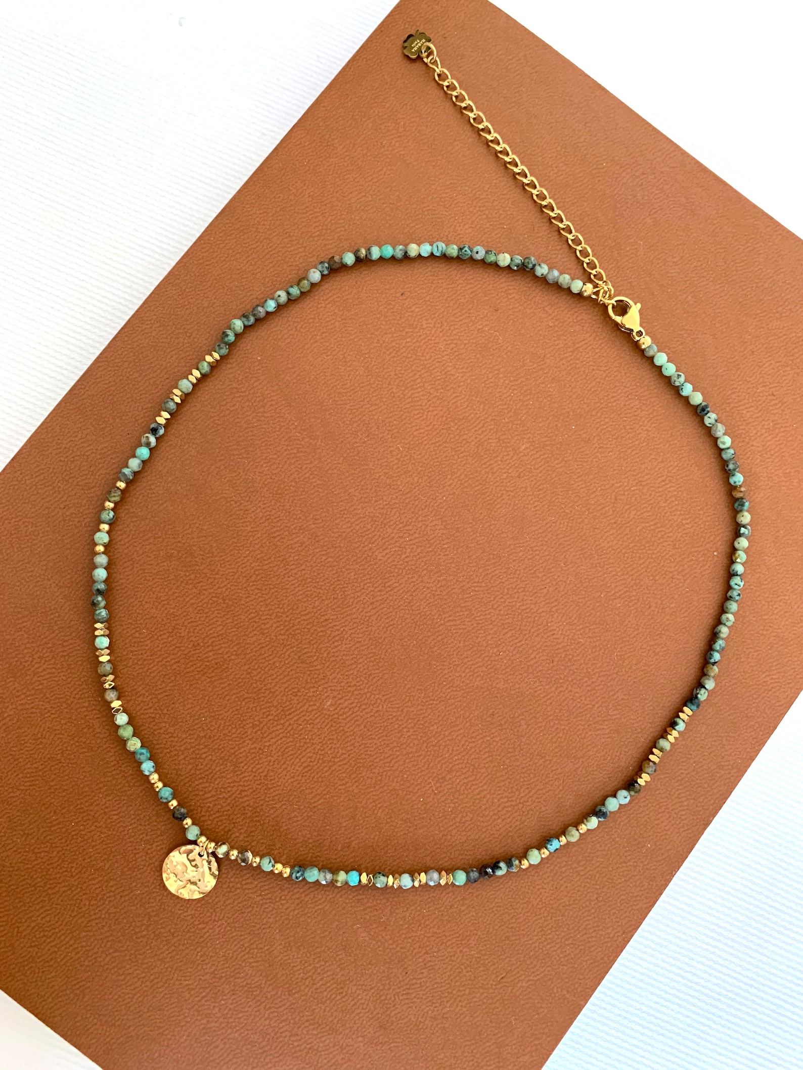 Collier pierre naturelle Turquoise d'Afrique / Collier - Etsy France