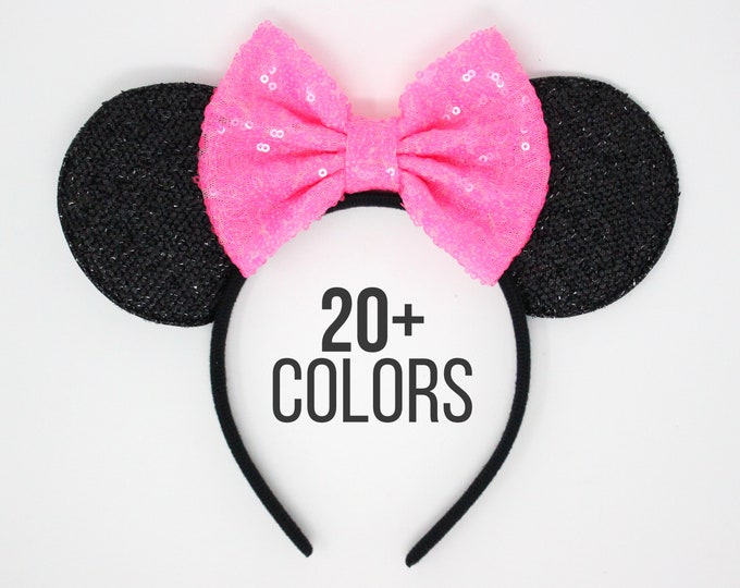 Mouse Ears Headband Mouse Ear Headband Colored Ears | Etsy