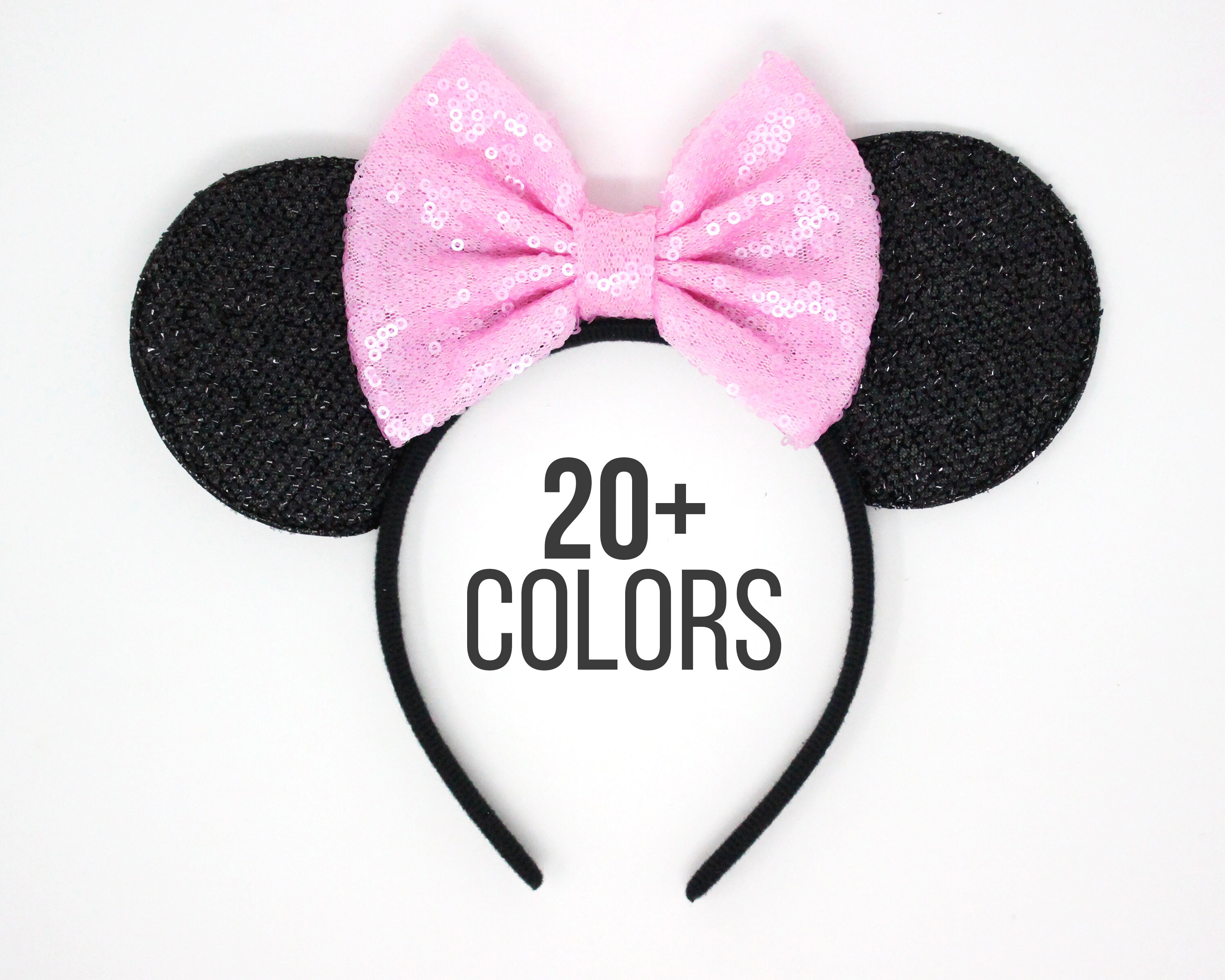 Pink Mouse Ears Pink Mouse Ear Headband Pink Ears All | Etsy