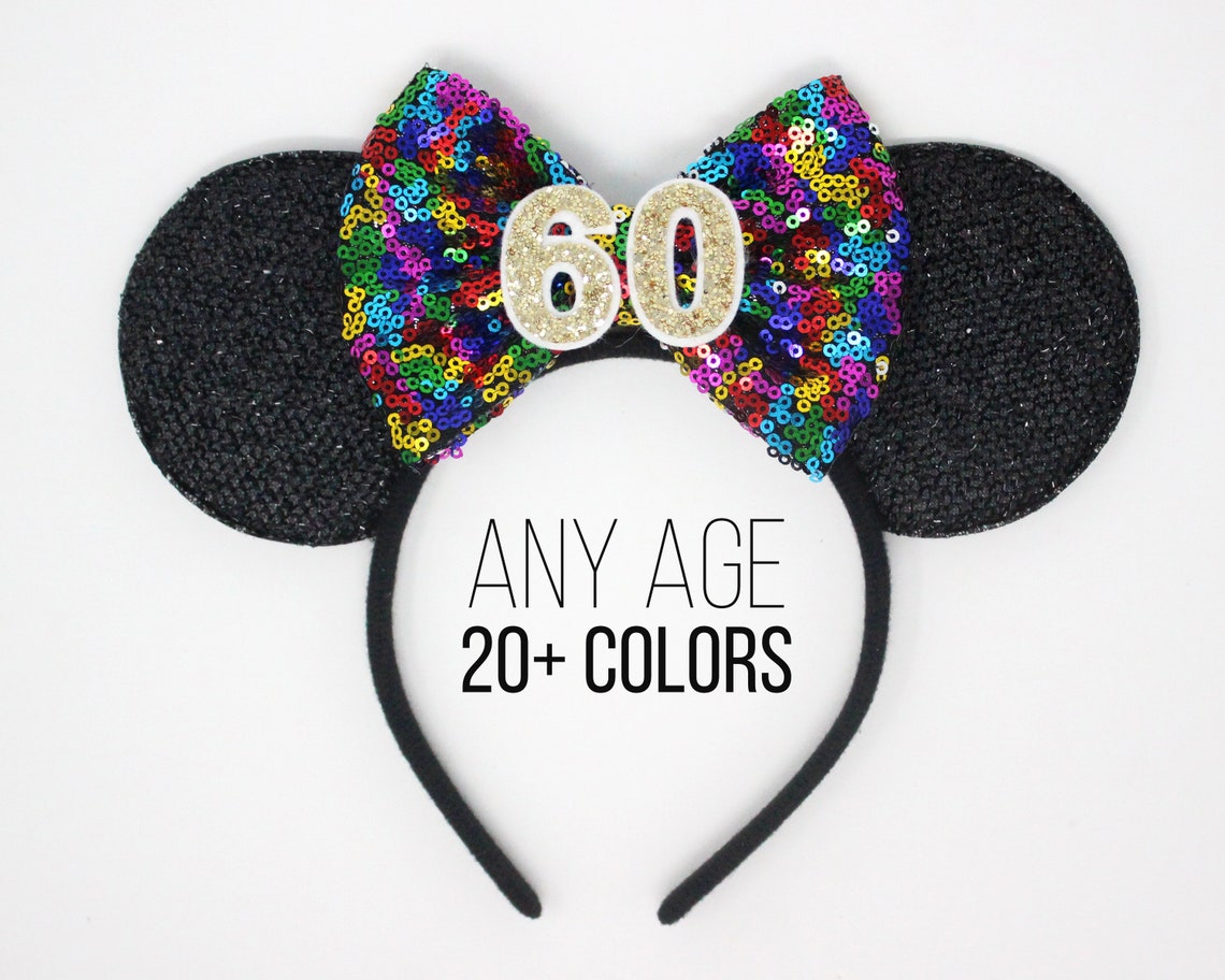 50th Birthday Mouse Ear Headband 50th Birthday Ears 50th | Etsy