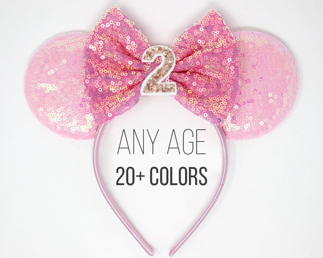 2nd Birthday Mouse Ears | Second Birthday Mouse Ear Headband | 2nd ...