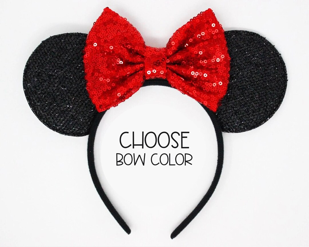 Mouse Ears Headband | Red Mouse Ears Headband | Mouse Ears | Princess ...