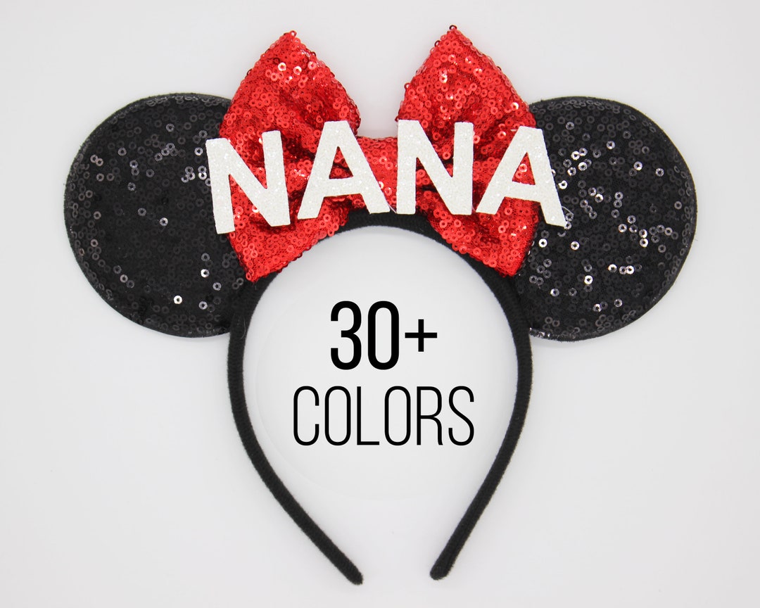 Nana Mouse Ears | Grandma Mimi Mouse Ears | Gigi Mouse Ears | Grandma ...