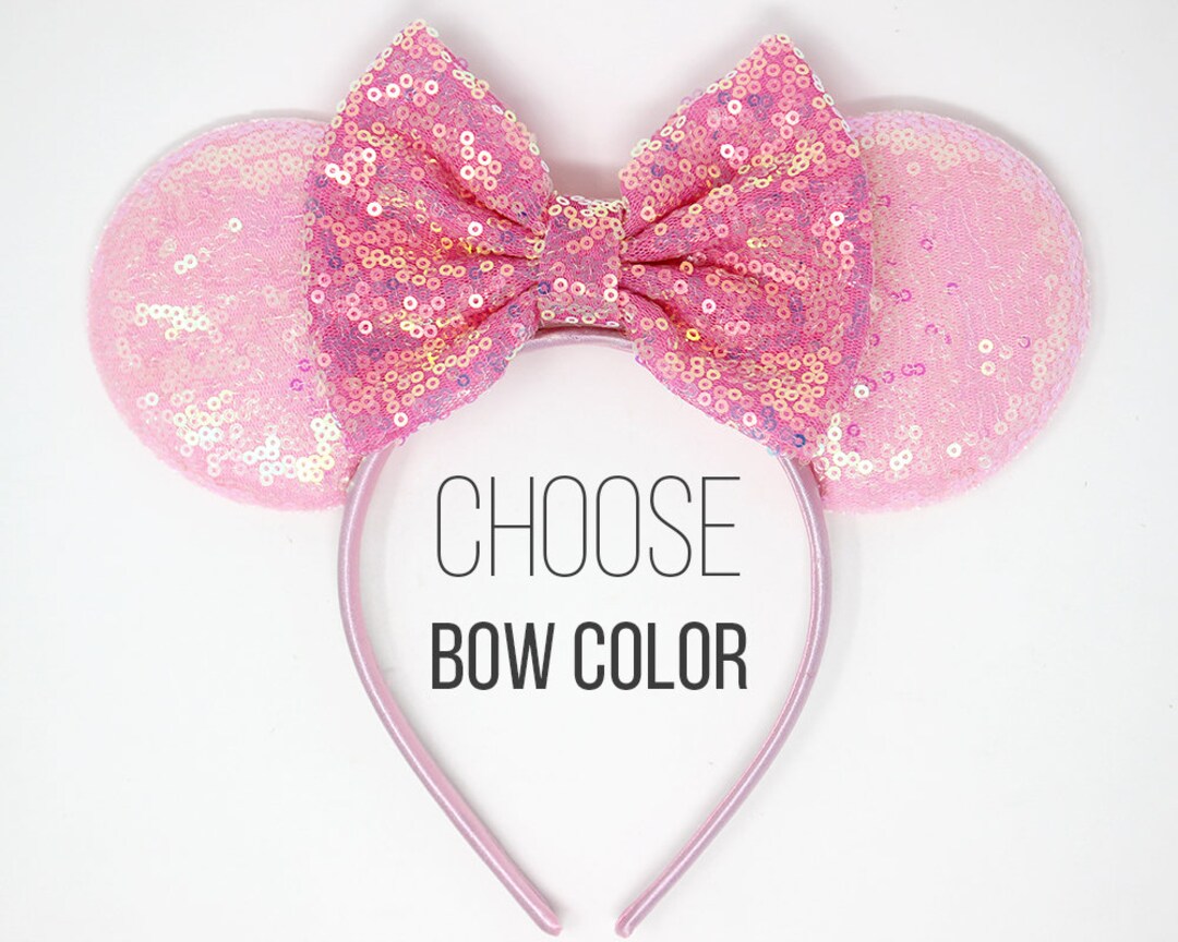Candy Pink Mouse Ears One Size Baby Pink Mouse Ear Headband for Adults ...