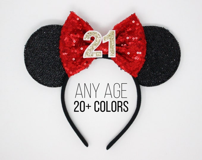 50th Birthday Mouse Ear Headband 50th Birthday Ears 50th - Etsy