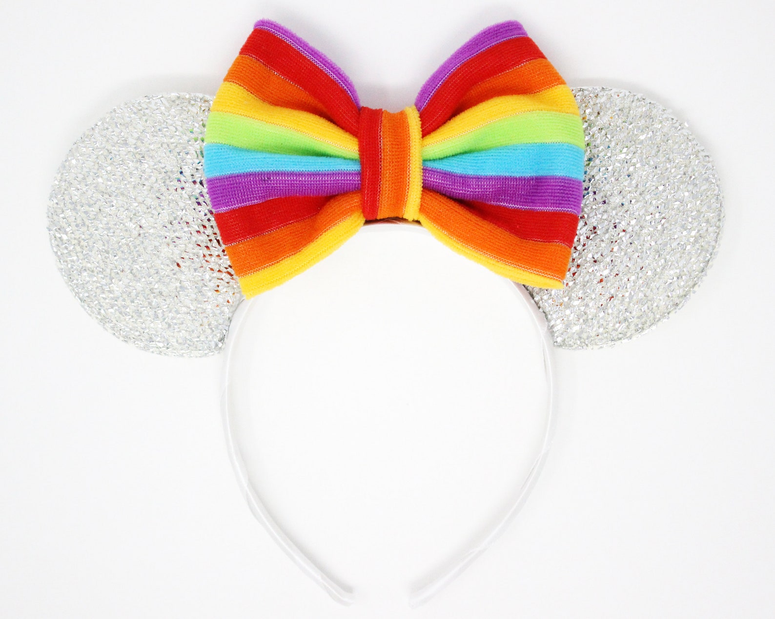 Rainbow Mouse Ears Rainbow Colored Ears Rainbow Ear - Etsy