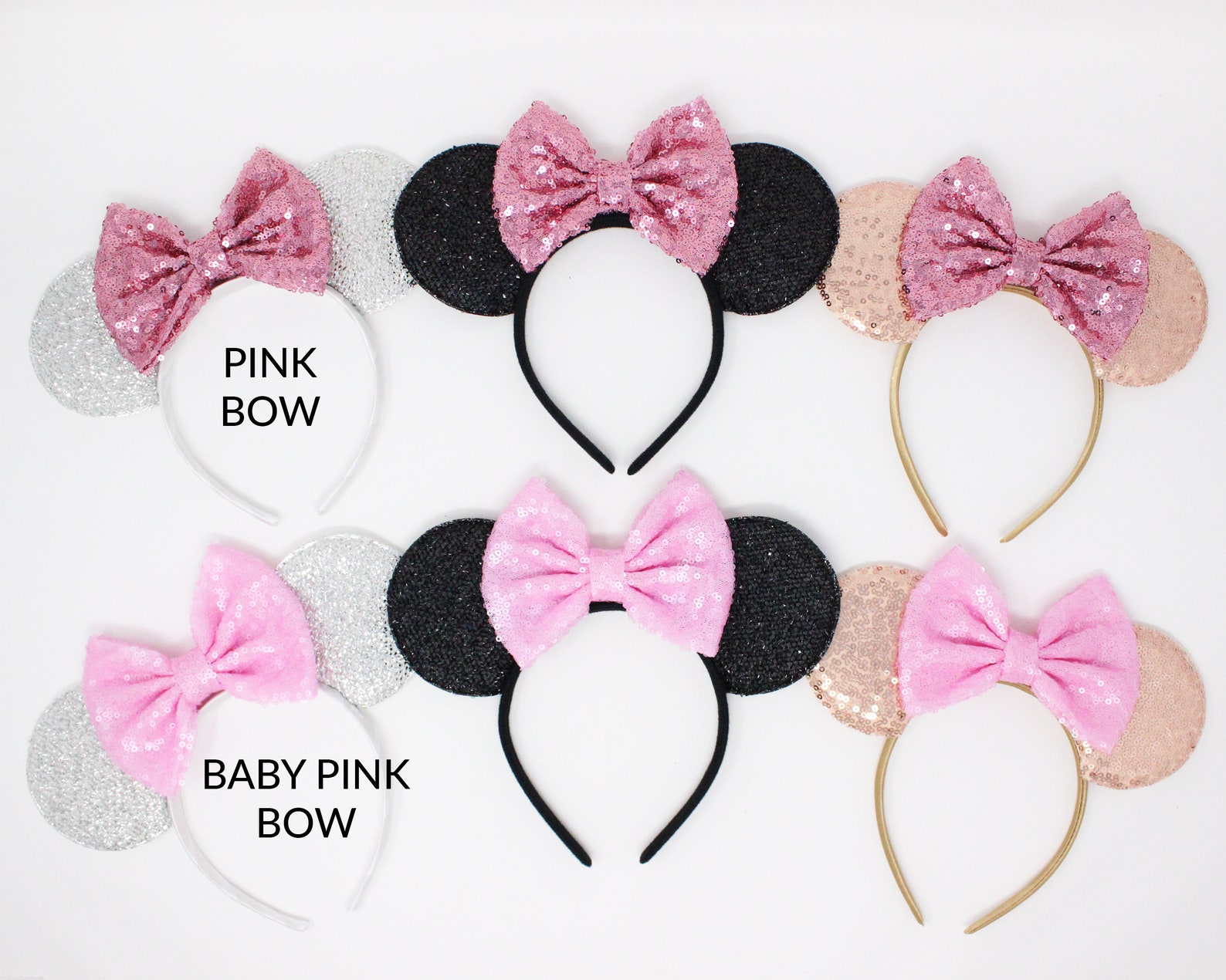 Mouse Ears Headband With 5" Bow | Mouse Ears Headband| Mouse Ears ...