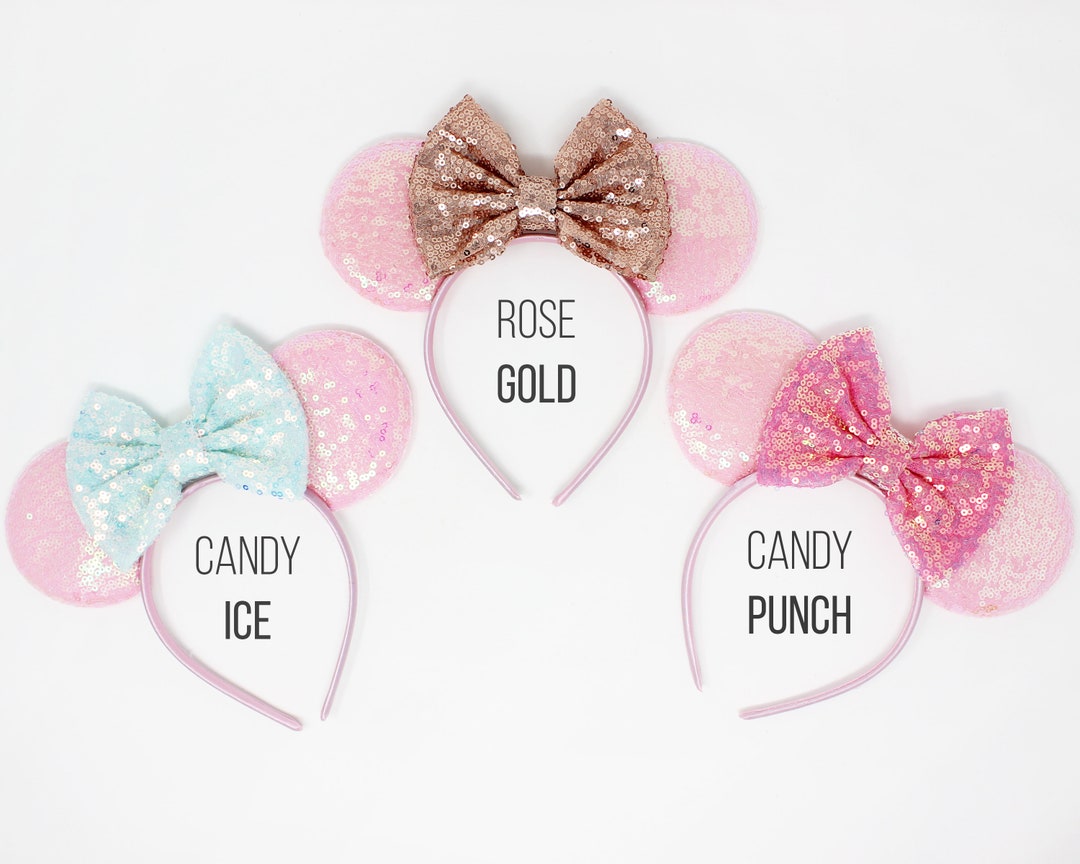 Candy Pink Mouse Ears One Size Baby Pink Mouse Ear Headband for Adults ...