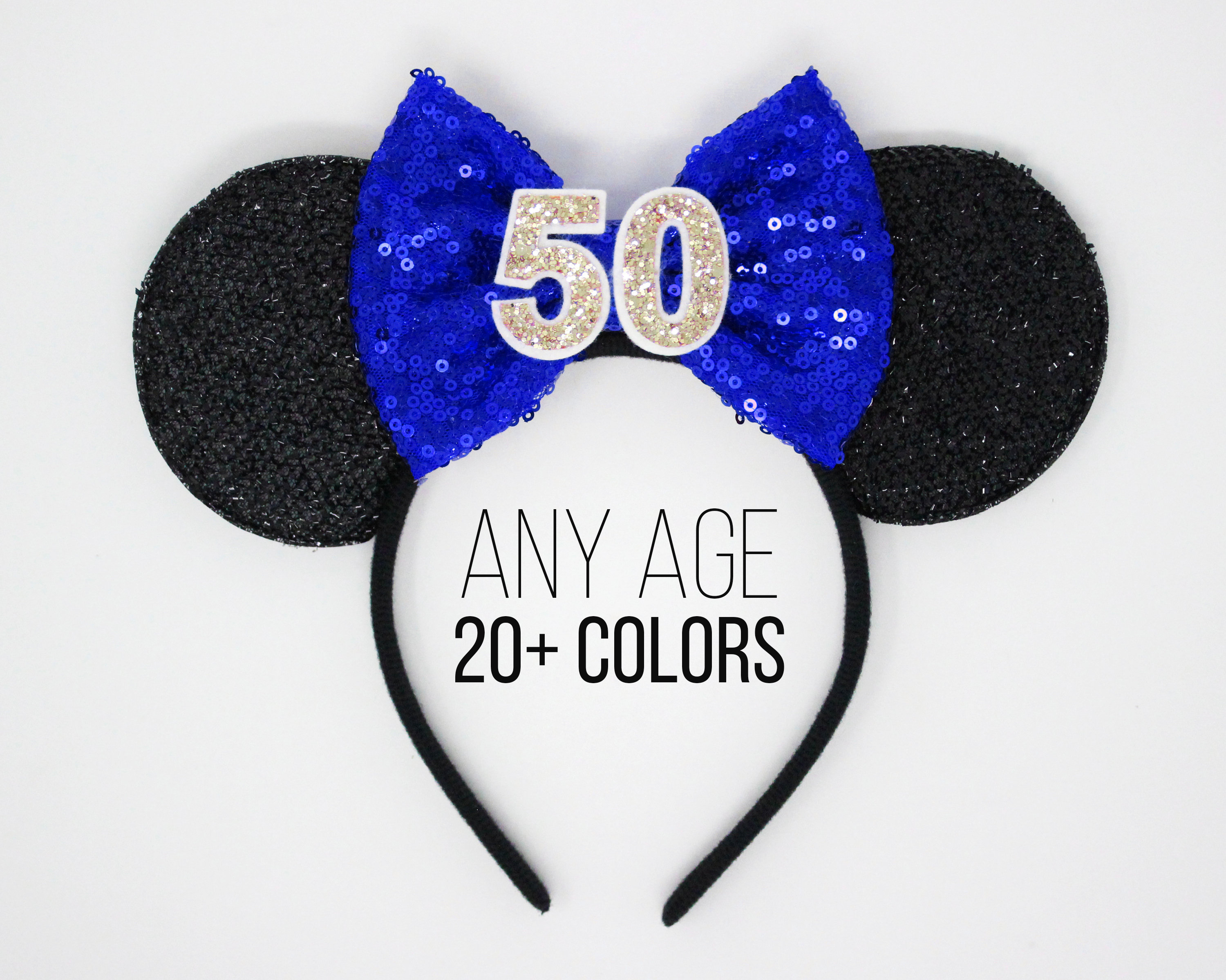 50th Birthday Mouse Ears 50th Birthday Mouse Ears 50th - Etsy