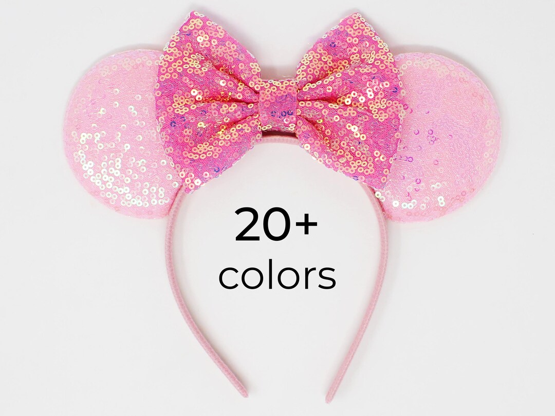 Candy Pink Mouse Ears One Size | Candy Color Gold Mouse Ears | Birthday ...