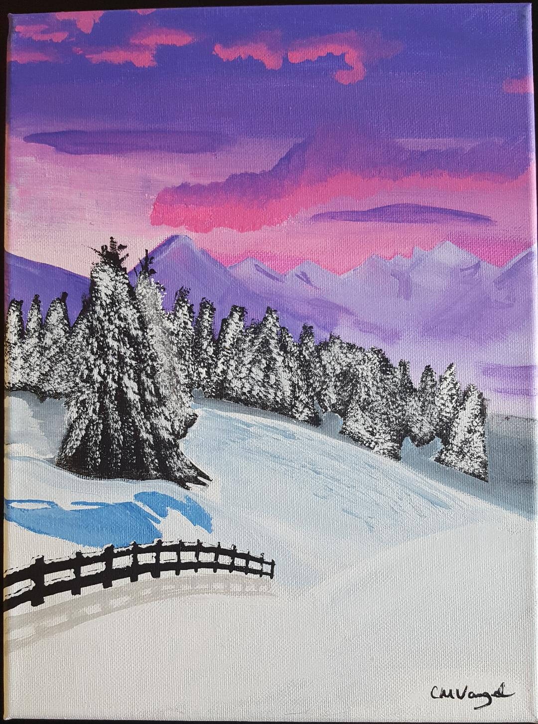 9 X 12 Canvas Painting - Etsy