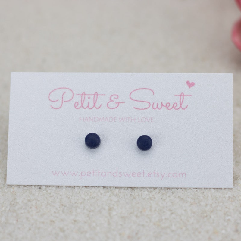 Blue Stud Earrings - Etsy