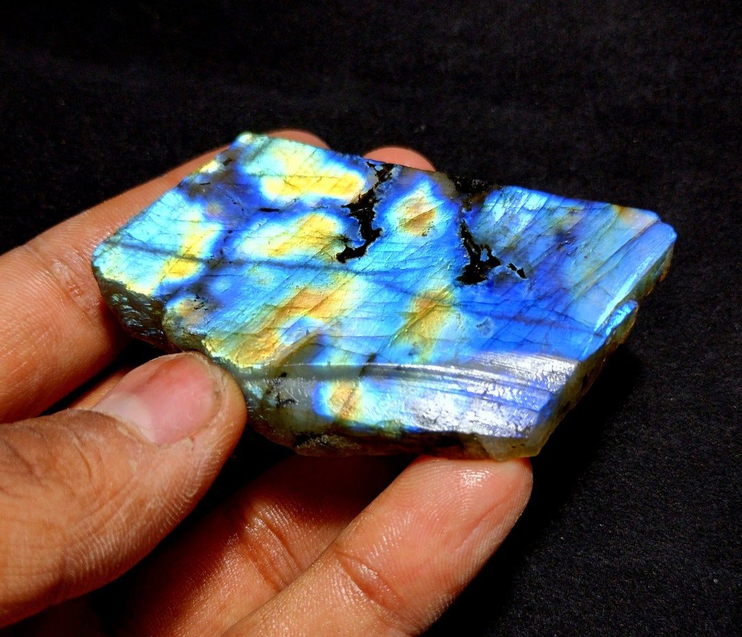 Standing Labradorite Raw Stone - Labradorite Slice - Labradorite Slab ...