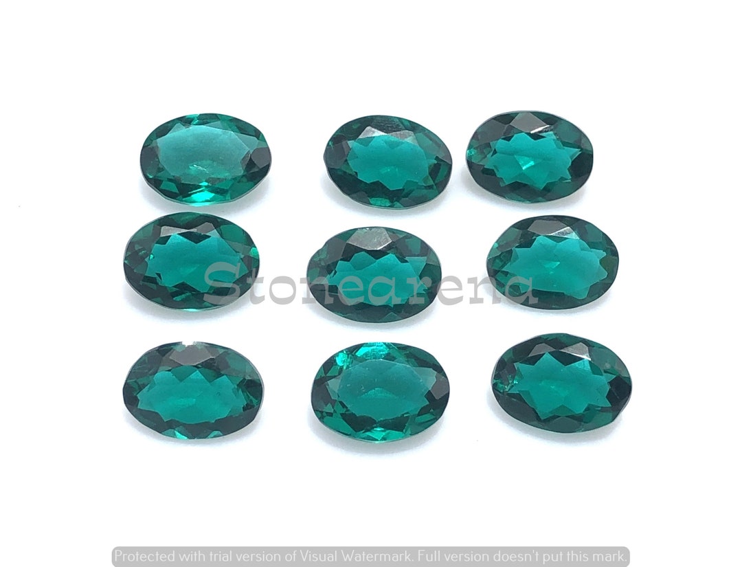 Peacock Quartz Oval Cut Gemstone Lot, Peacock Green Quartz Brilliant ...