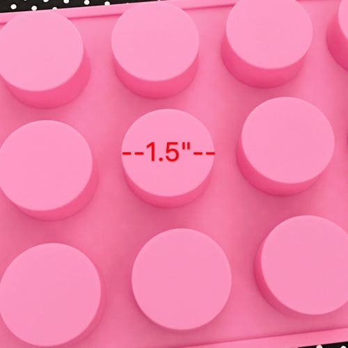 15 Cavities Small Circle Silicone Soap Mold Circle Soap Mold Etsy